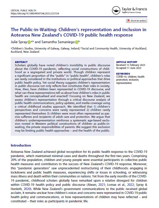 The Public-in-Waiting – Julie Spray